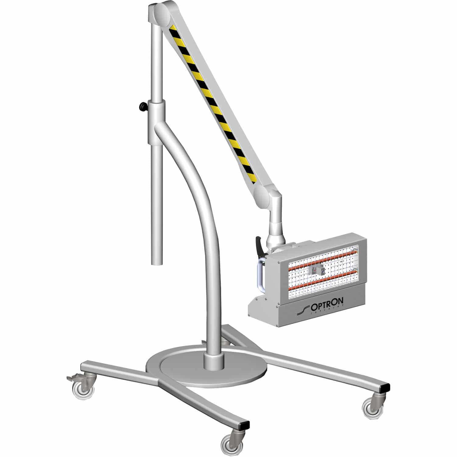 Mobile infrared heater - IRM-K - Optron - single-phase / drying / curing