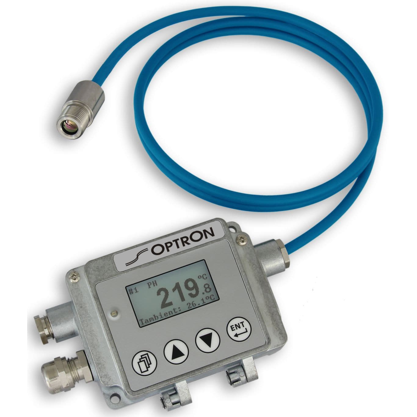 Digital pyrometer - IN7 series - Optron - 10:1 / USB / 4-20 mA