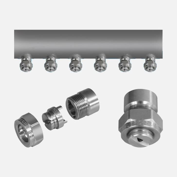Spray nozzle - 6F series - Lechler - flat spray / steel / for the steel ...