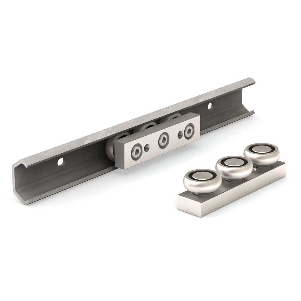 Slide rail - CR series - PBC Linear - steel / aluminum / stainless steel