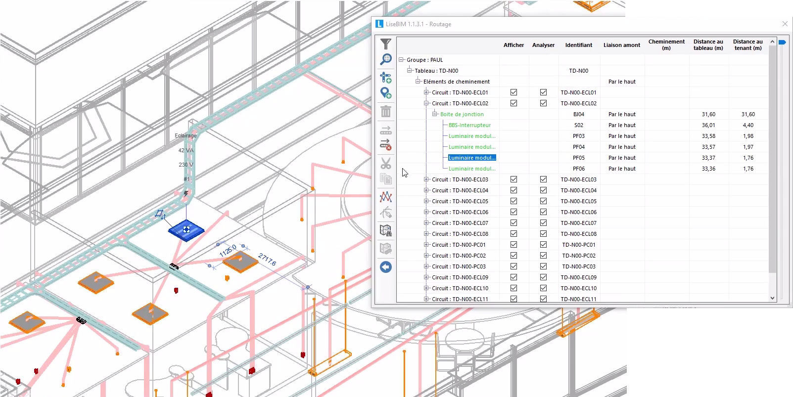 Electrical calculation software - Lise BIM - BBS Conception - BIM ...