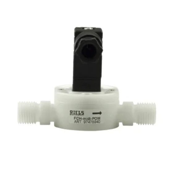 Turbine flow meter - FCH-MIDI-POM - Riels Instruments - impeller ...