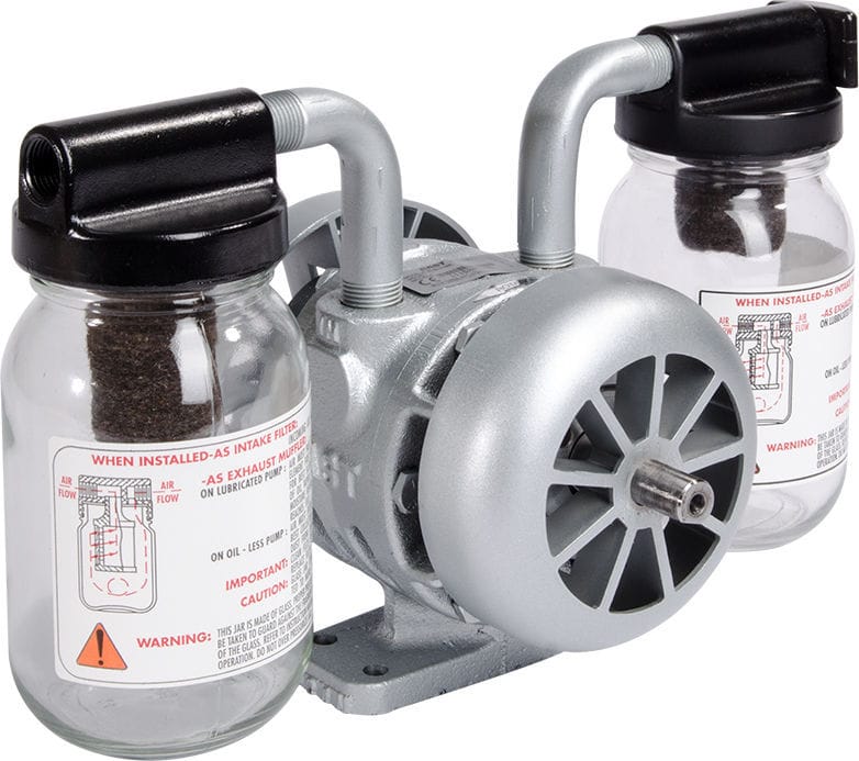 Rotary vane vacuum pump - 0740 series - GAST - lubricated / single ...