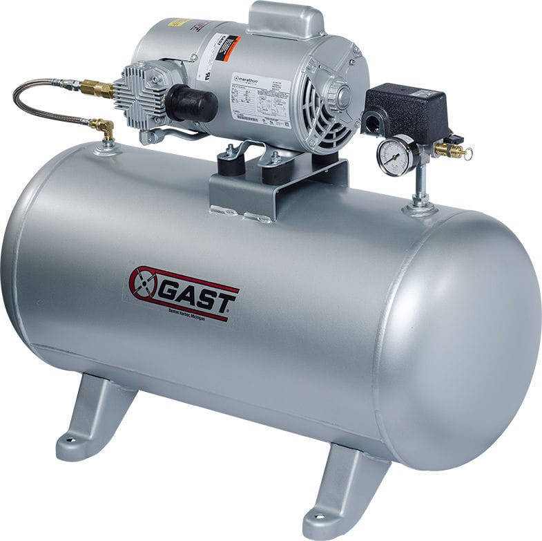 Piston compressor - 5LCA-46T-M550GX - GAST - air / electrically-powered ...