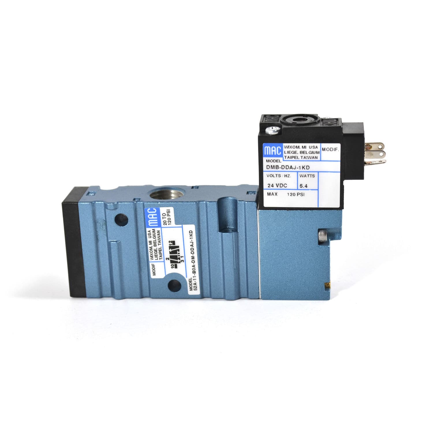Spool pneumatic directional control valve - 52 series - MAC Valves ...