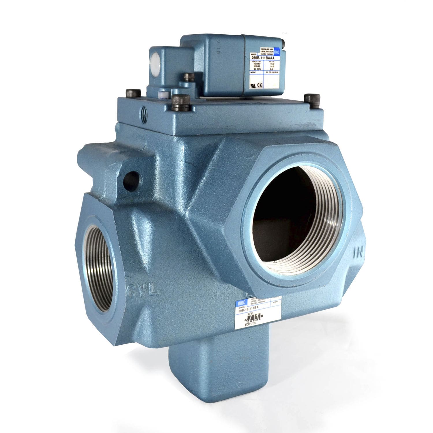 Spool pneumatic directional control valve - 59 series - MAC Valves ...