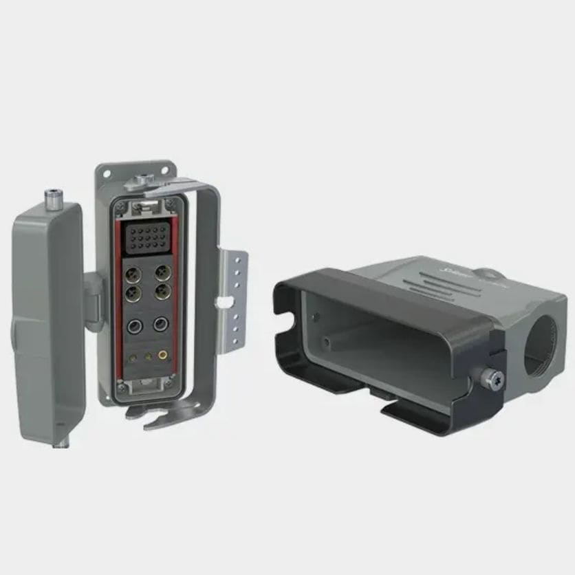 Plastic connector housing - Stäubli Electrical Connectors AG - aluminum