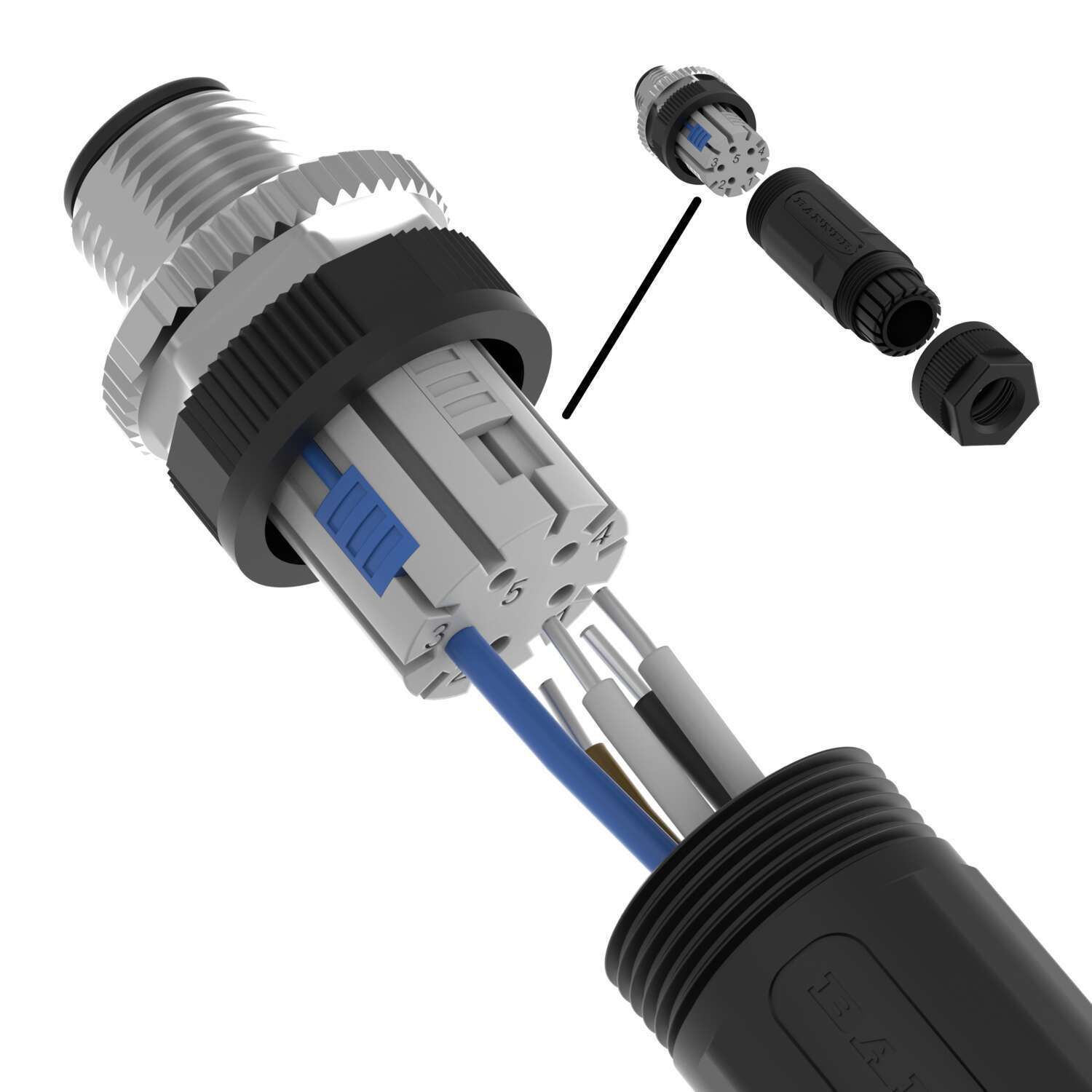 Data connector - BANNER ENGINEERING CORP. - straight / right-angle / female