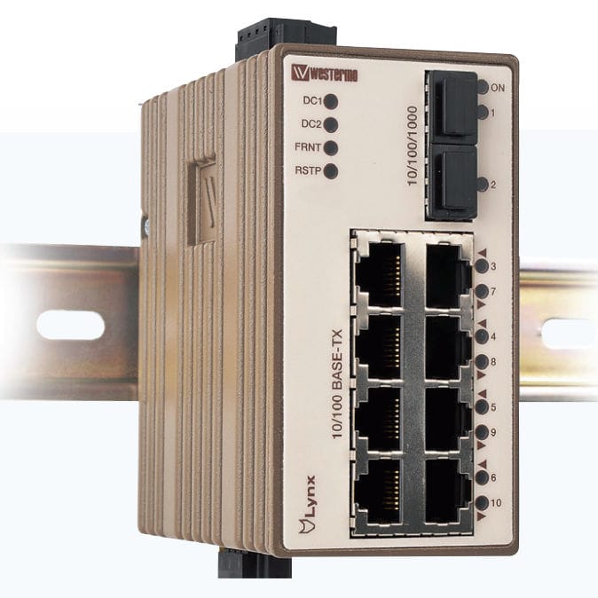Managed network switch - L110-F2G - Westermo - 10 ports / gigabit / layer 2