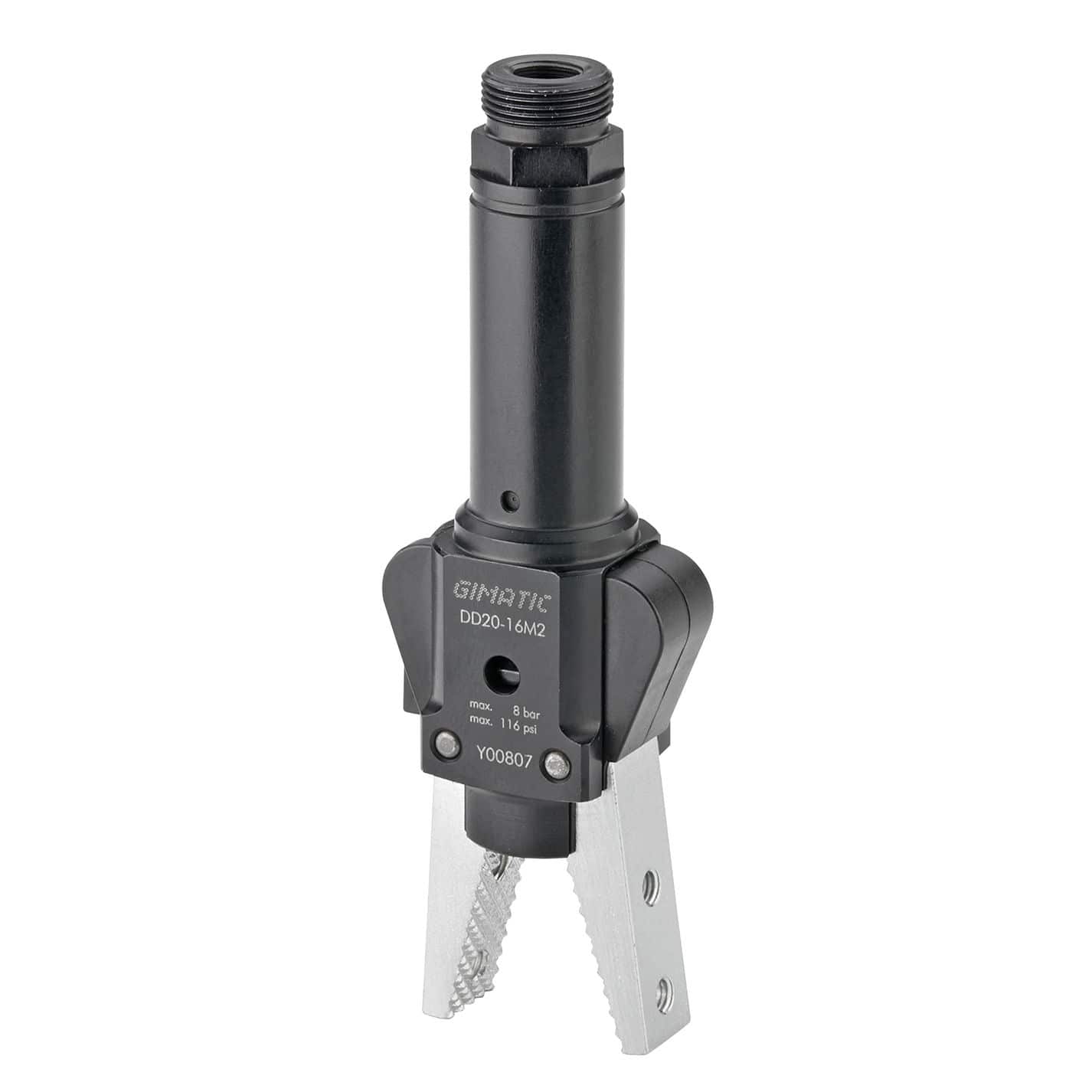 Pneumatic gripper - DD series - GIMATIC - angular / 2-jaw / sprue picker