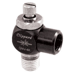 Needle valve - GNV series - Clippard - pneumatic / compact / bidirectional