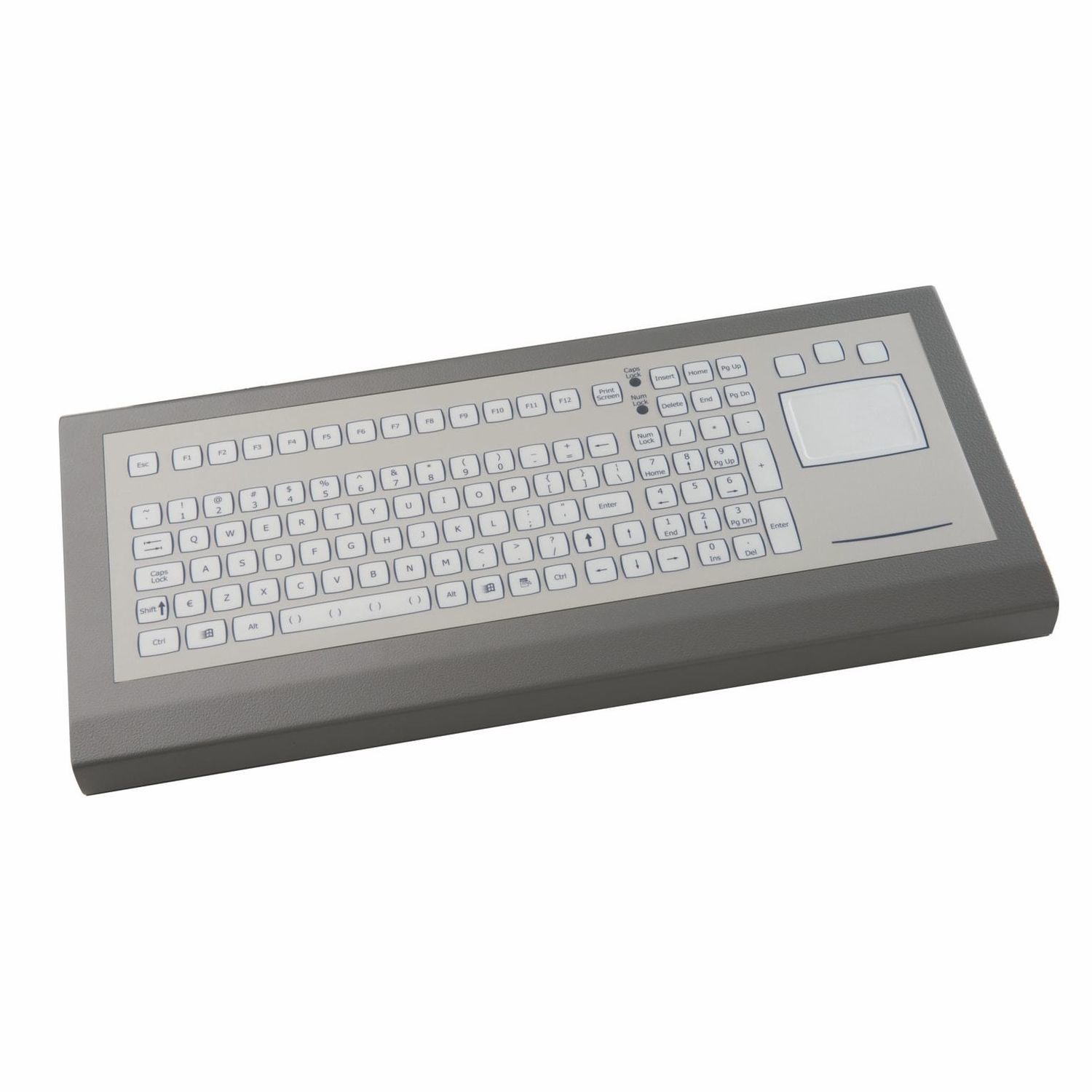 IP65 keyboard - KSTP105 series - NSI - panel-mount / capacitive / 105-key