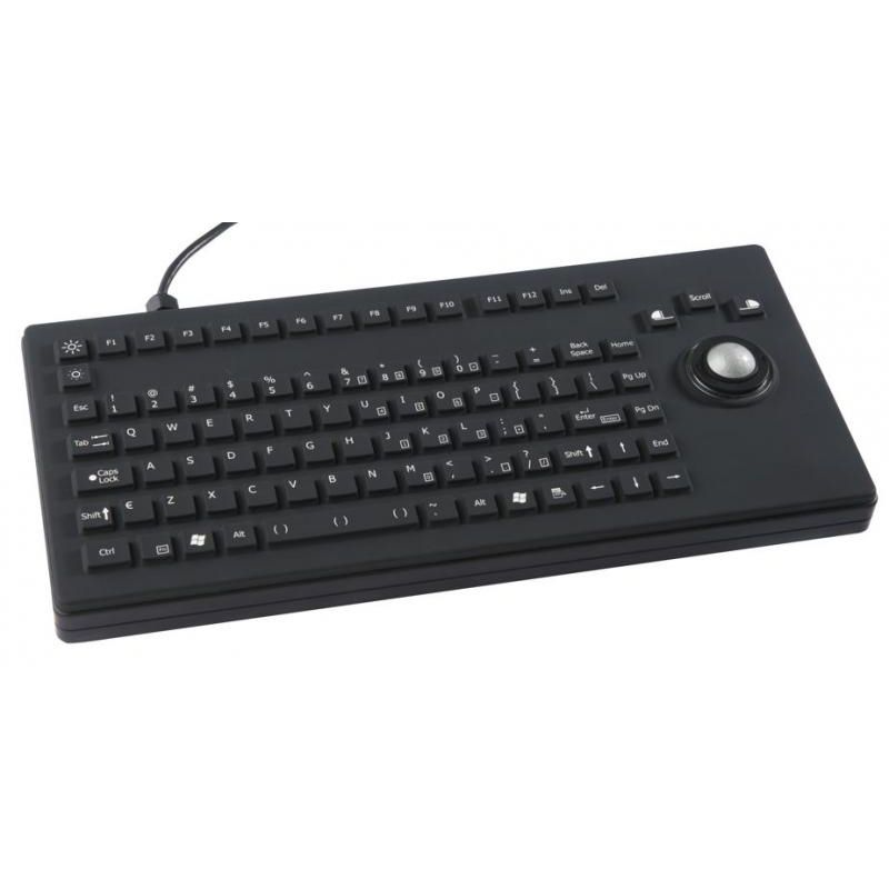Silicone rubber keyboard - RKCT92 series - NSI - desktop / with ...