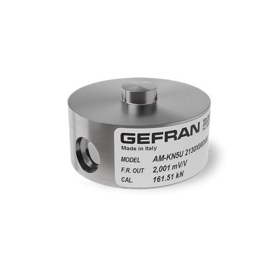 Compression load cell - AM - GEFRAN - button type / strain gauge / small