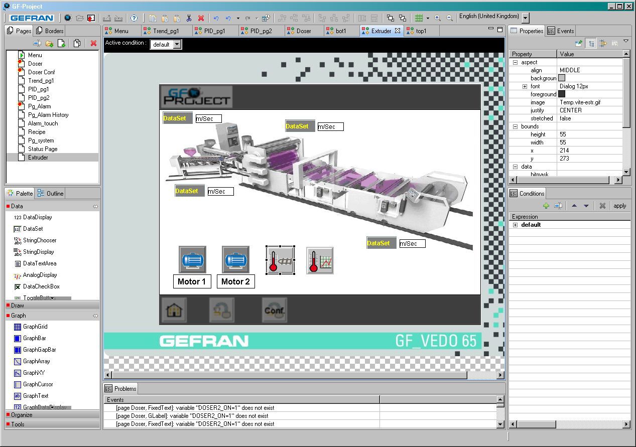 Programming software - GF_Project VX - GEFRAN - control / configuration ...