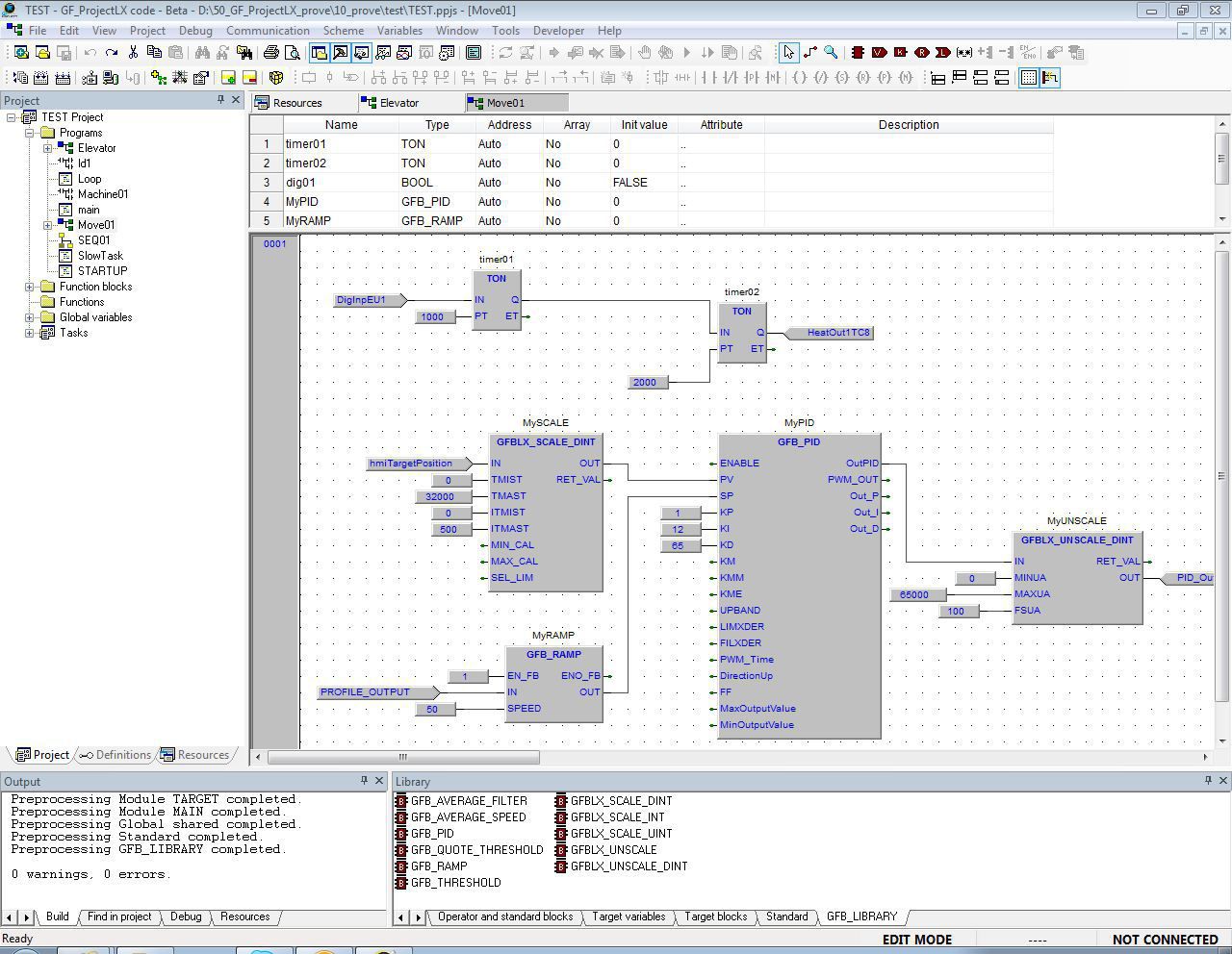 Programming software - GF_Project VX - GEFRAN - control / configuration ...