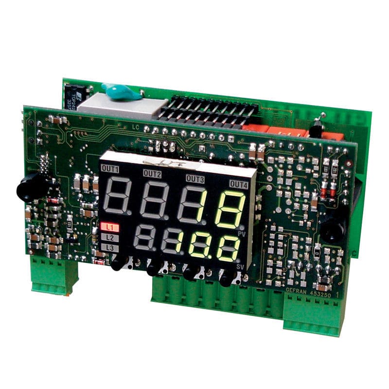 LED temperature controller - 600 OF - GEFRAN - PID / programmable / single-loop