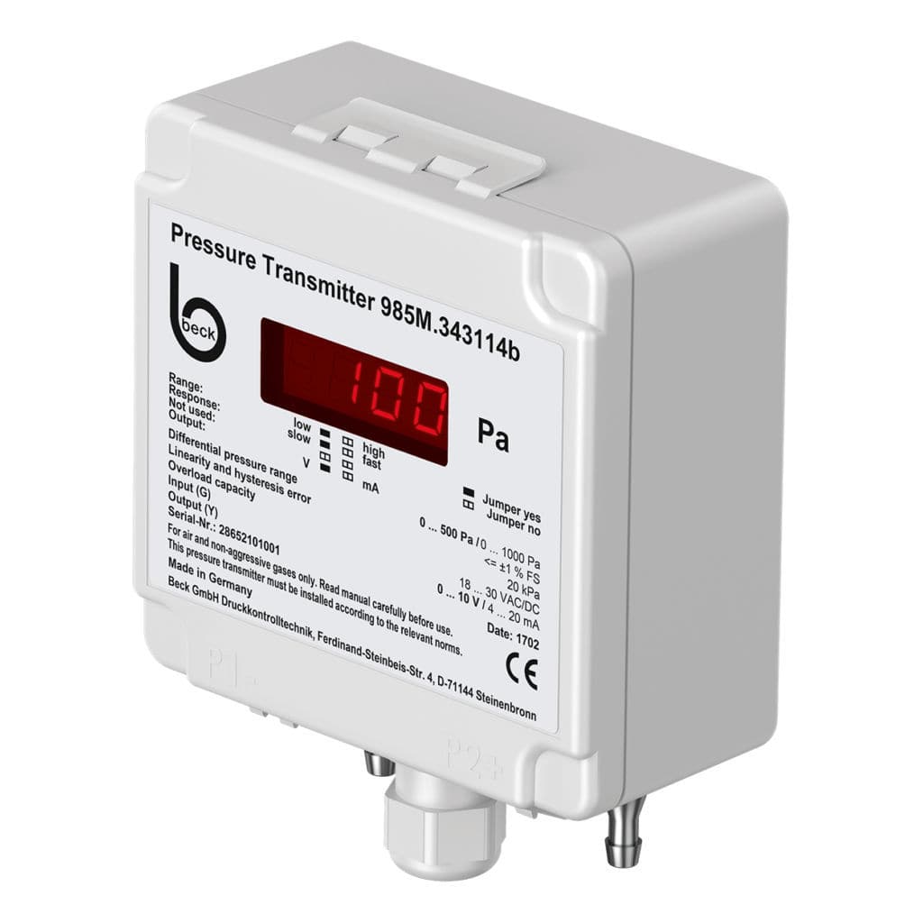 Differential pressure transmitter - 985 series - Beck Sensortechnik ...