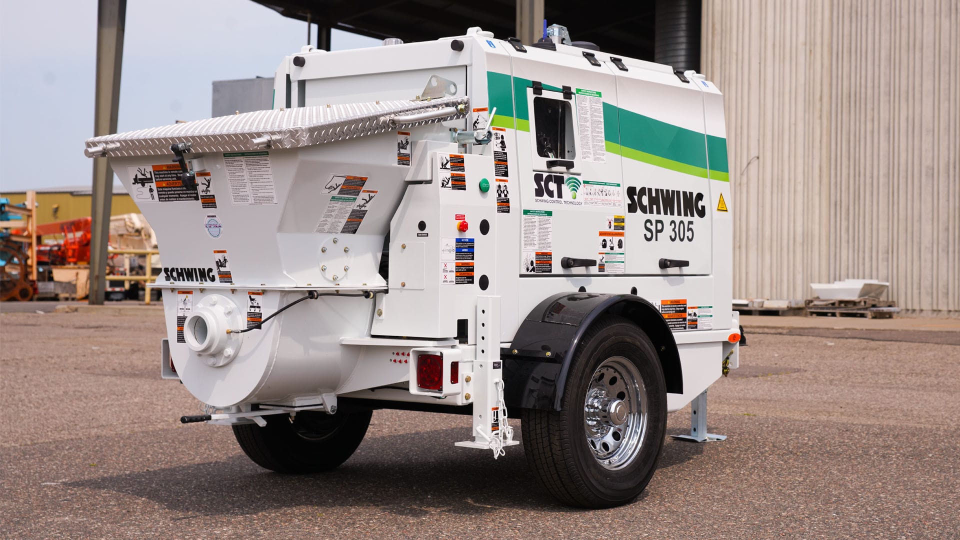 Trailer-mounted concrete pump - SP 305 - SCHWING GmbH - for ...