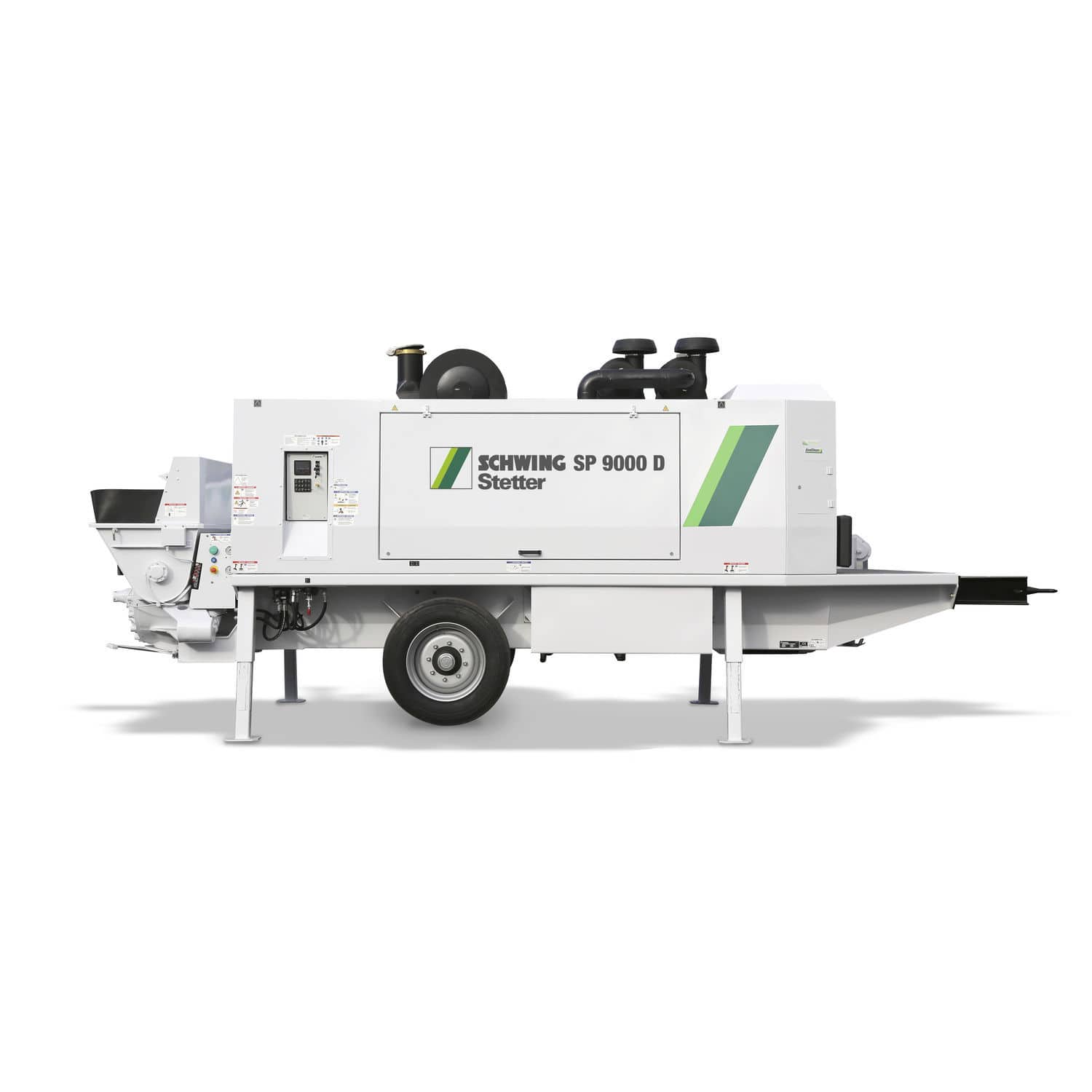 Stationary concrete pump - SP 9000 - SCHWING GmbH - for construction