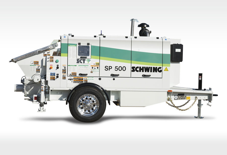 Trailer-mounted concrete pump - SP 500 - SCHWING GmbH - for ...