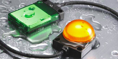 Steady indicator light - LH series - IDEC - LED / panel-mount / water ...