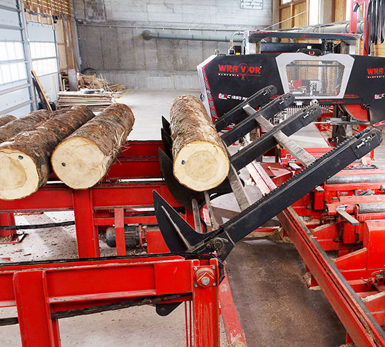 Log loading ramp - i series - Wravor d.o.o.