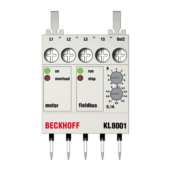 DIN rail-mounted terminal block - KL8001 - Beckhoff Automation - screw ...