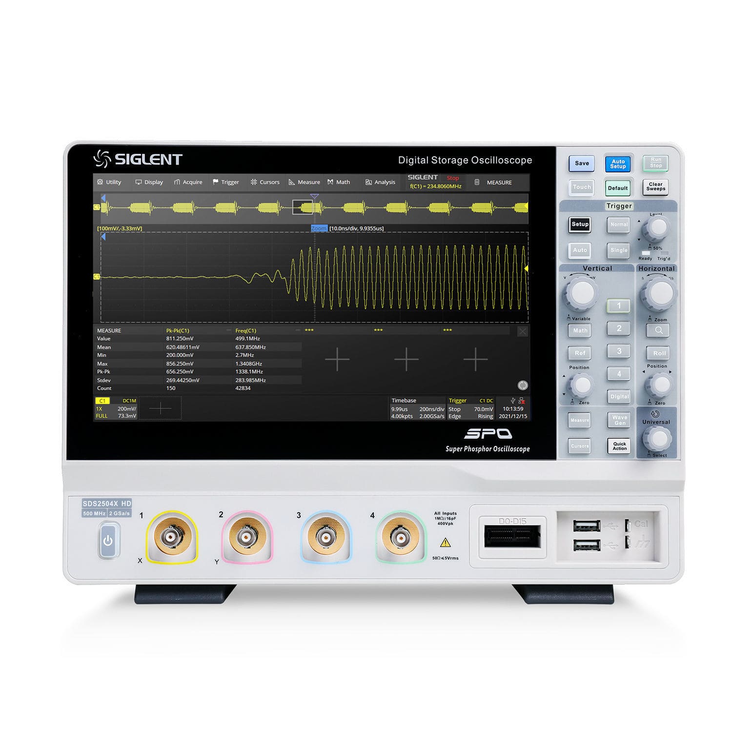 4-channel digitizer-oscilloscope - SDS2000X HD series - Siglent ...