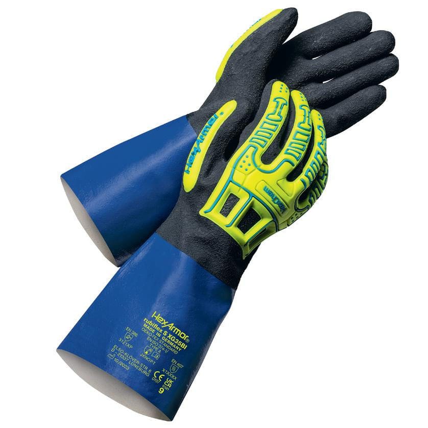 Work safety gloves - HexArmor rubiflex S XG35BI series - UVEX ...
