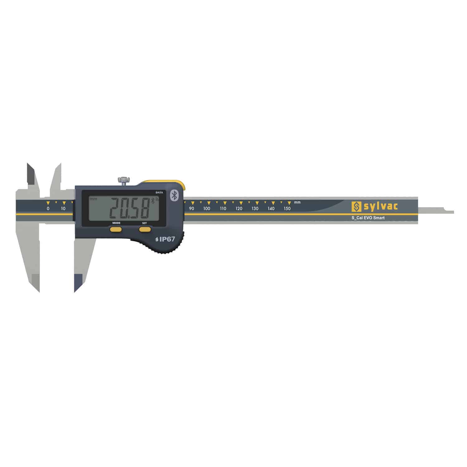 Digital caliper - S_Cal EVO Smart - SYLVAC - stainless steel / with ...