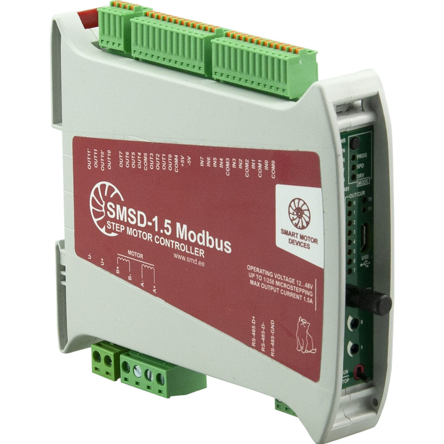 Programmable motor controller - SMSD-1.5 Modbus - Smart Motor Devices ...