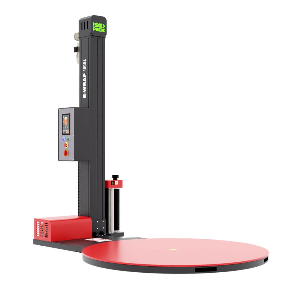 Turntable stretch wrapping machine - E-Wrap 1000A - ISG Pack - semi ...