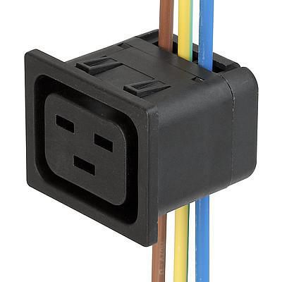 Panel-mounted electrical plug - 4710 series - SCHURTER - IEC
