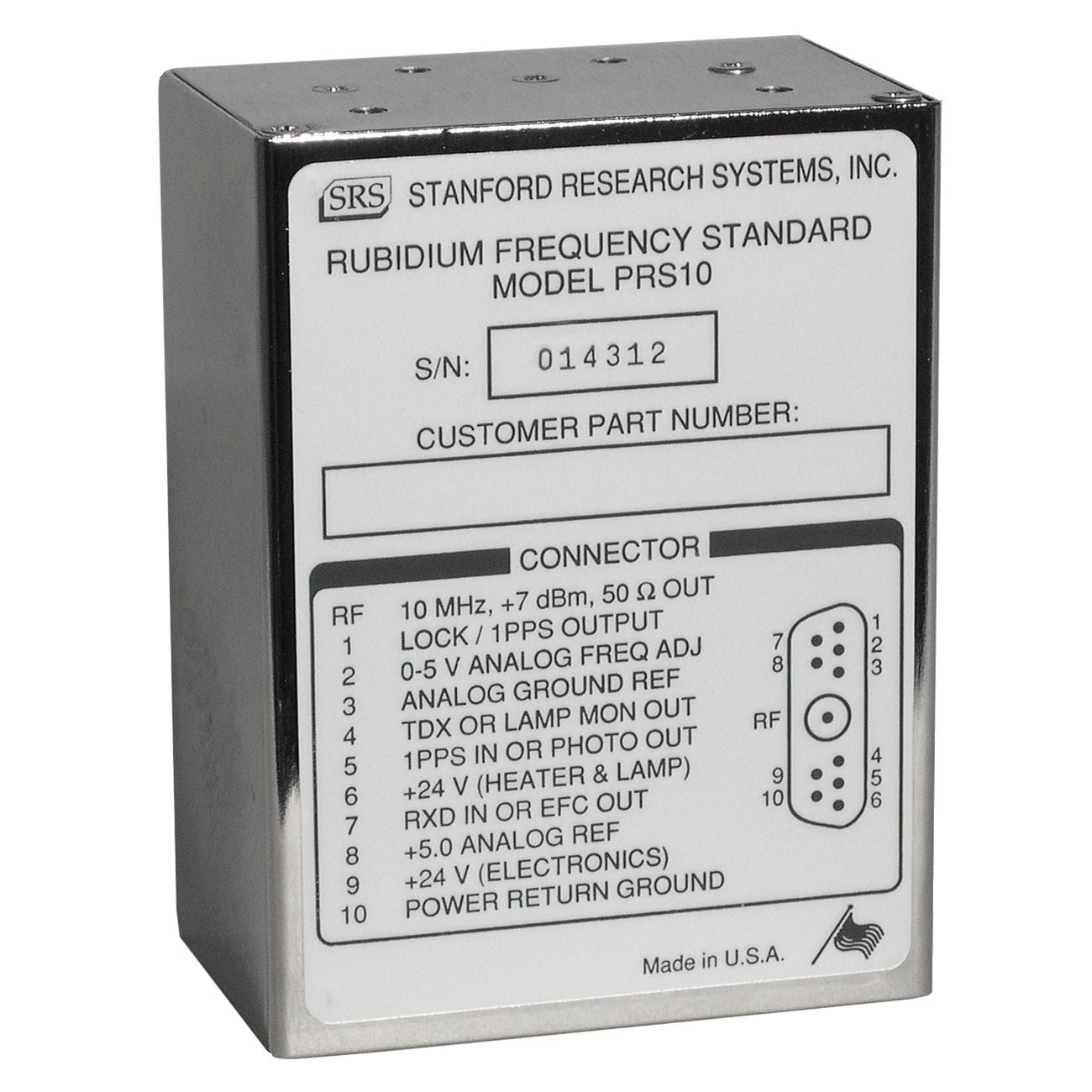Crystal oscillator - PRS10 - Stanford Research Systems - electronic ...