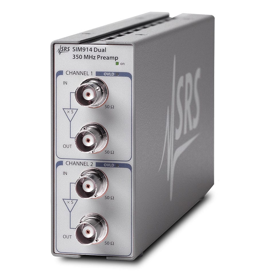 Signal preamplifier - SIM914 - Stanford Research Systems - DC ...