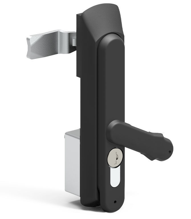 Electronic lock - 601 - Mesan Locks - handle / cabinet / brass