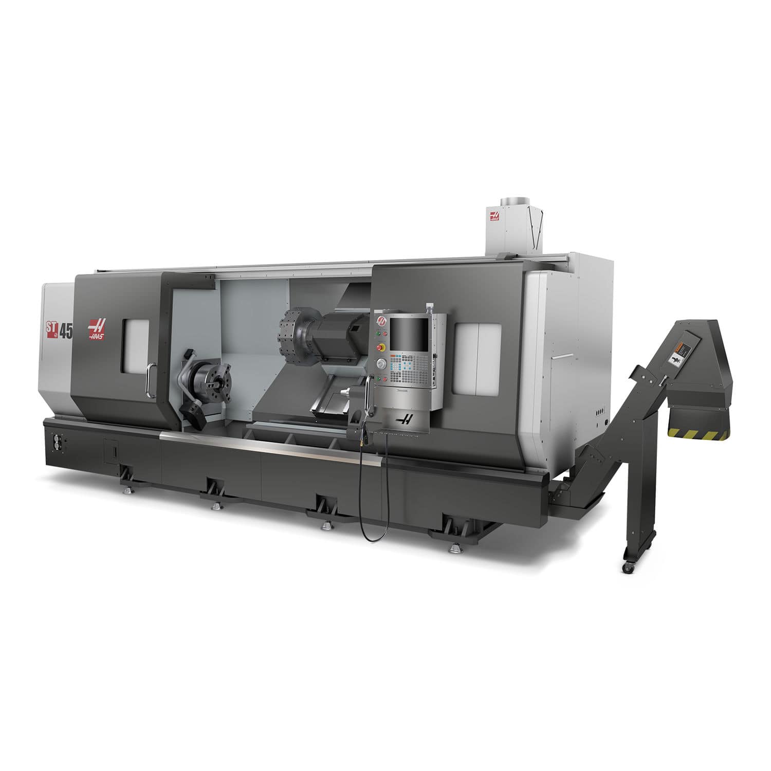 CNC turning center - ST-45L - Haas Automation - 2-axis / 12 tools ...
