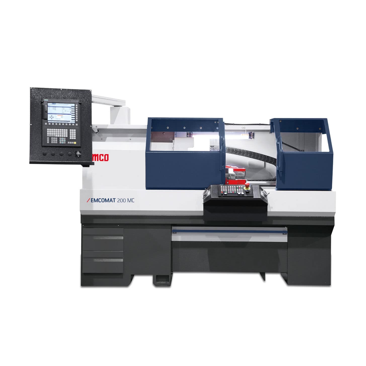 CNC lathe - Emcomat E-200 MC - EMCO GmbH - horizontal / 3-axis / universal