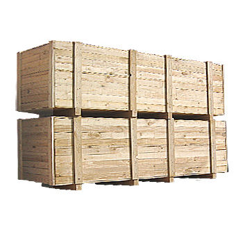 Wood crate - 360 Eco Packaging - storage / with lid
