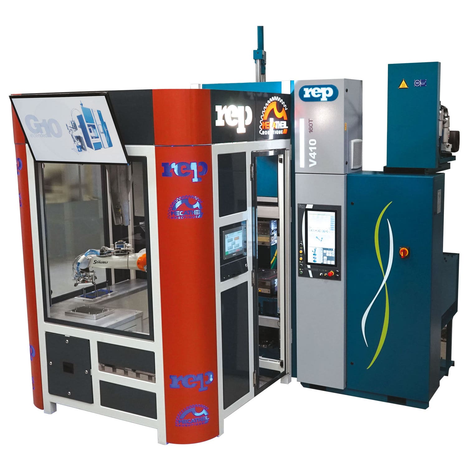 Vertical injection molding machine - V410 LSR - REP international ...