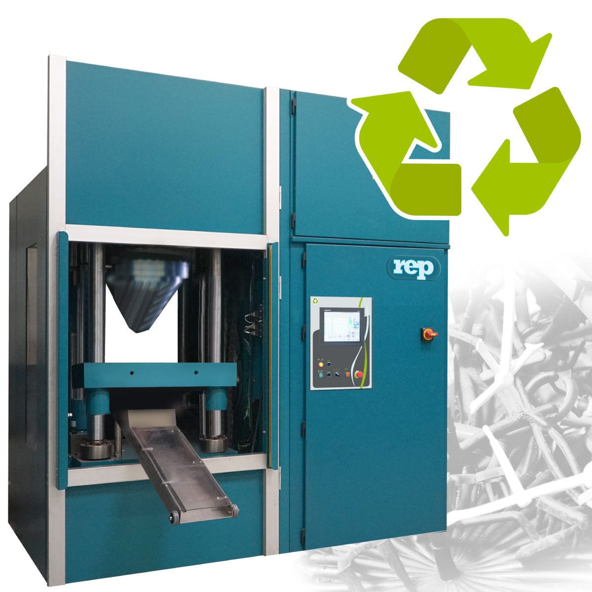 Rubber recycling devulcanizing machine - HSR - REP international