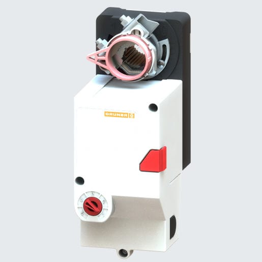 Electric damper actuator - 328CS-024-02A - GRUNER - rotary / IP54 / for ...