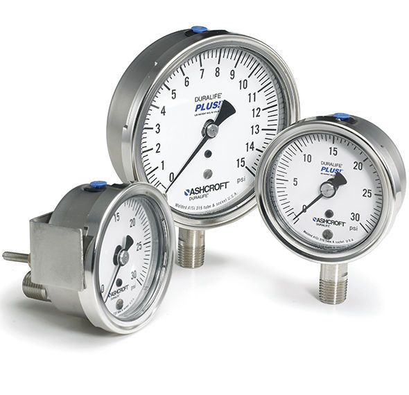 Dial pressure gauge - 1009 - ASHCROFT - threaded / NPT 1/4 / NPT 1/8