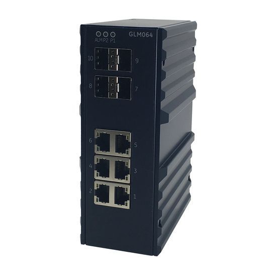Managed ethernet switch - IC086GLM064 - Emerson - 10 ports / gigabit ...