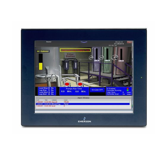 Operator terminal with touch screen - QuickPanel+ - Emerson - panel ...