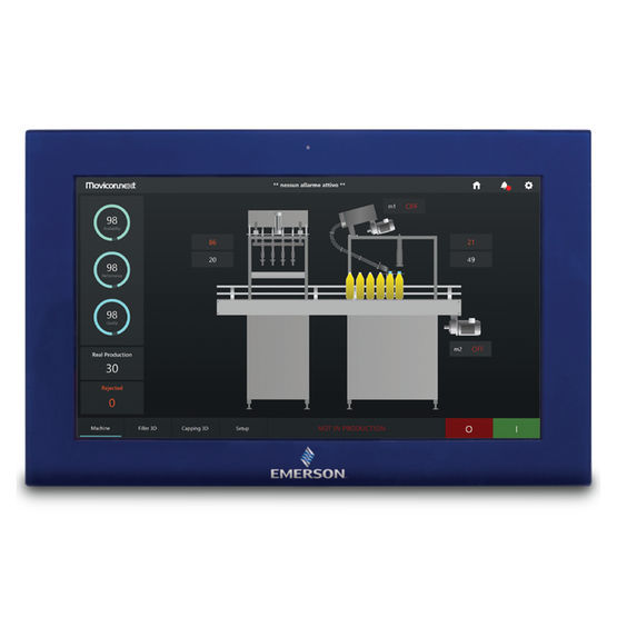 Projected capacitive touchscreen HMI - IC760CSW24CDA - Emerson - panel ...