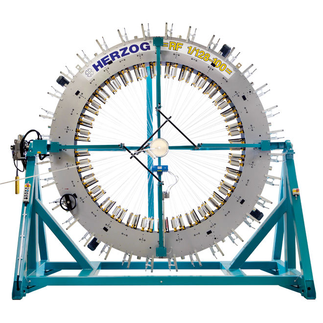 Radial braiding machine - RF 1/128-100 - HERZOG GmbH