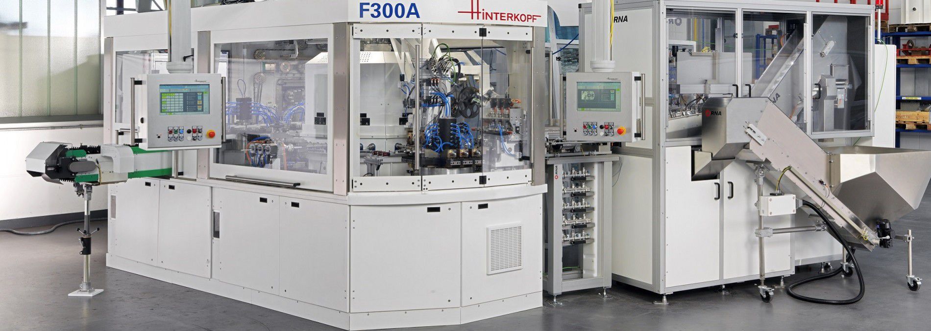 Linear capping machine - F300A - Hinterkopf - modular / for tubes / in-line