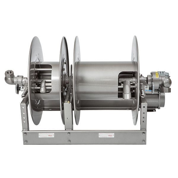 Double reel - PBM Series - HANNAY REELS - hose / manual / motorized